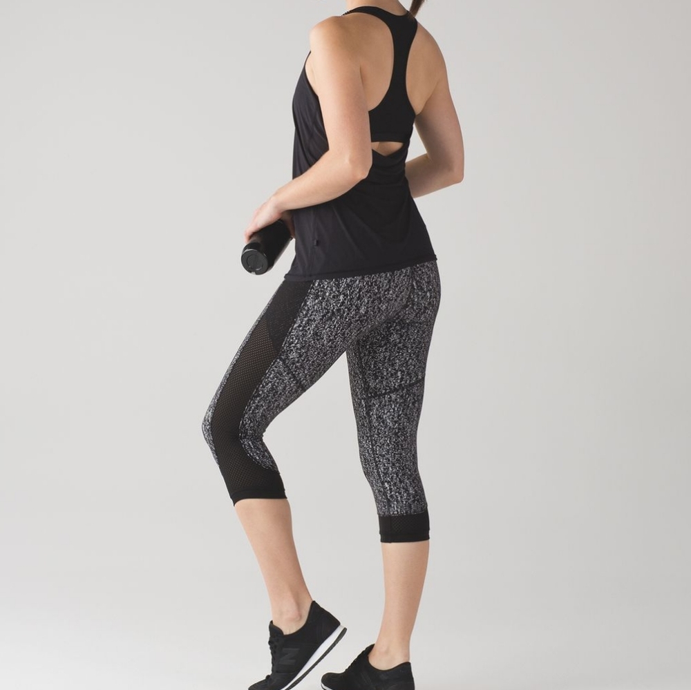 Lululemon Fit Physique High Rise Mesh Crops - Gem